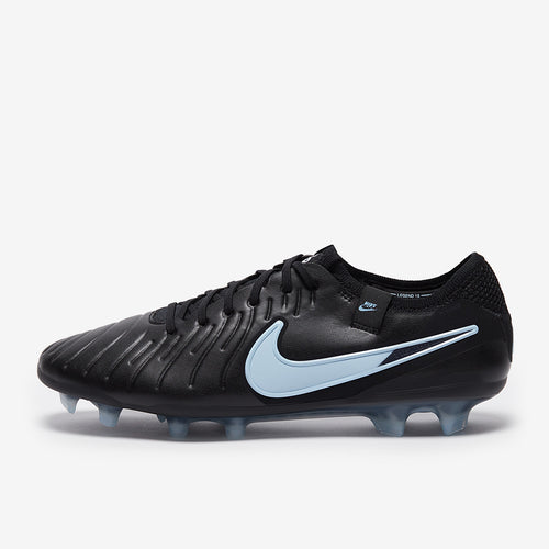 Nike Tiempo Legend X Elite Firm Ground - Black/Ice Blue - Adult Boots