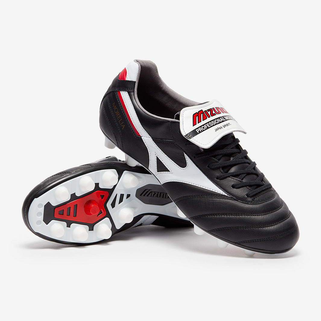 Mizuno Morelia Neo V Beta Select Firm Ground - Black/Lava Orange ...