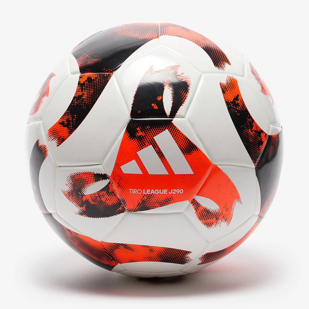 adidas Tiro League J290 Football - White/Black/Team Solar Orange ...